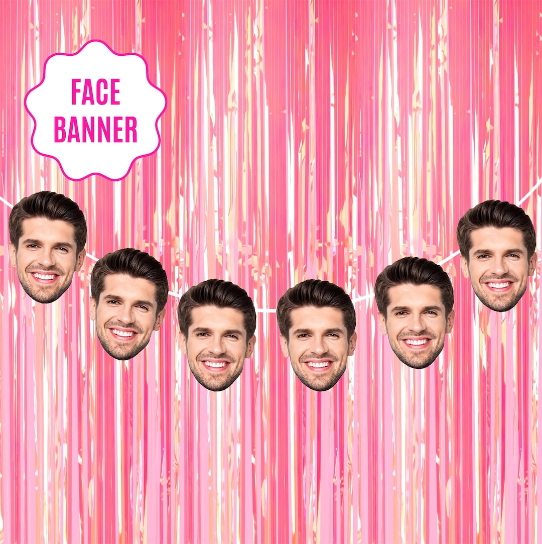 Custom Face Party Banner Decorations Funny Face Personalized ...