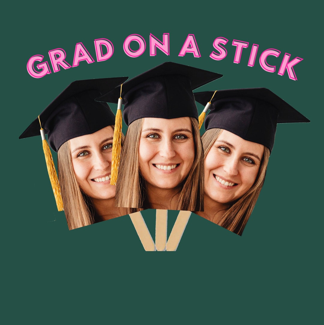 Graduation Face on A Stick Big Head 2025 Party Cutouts Big Head Grad ...