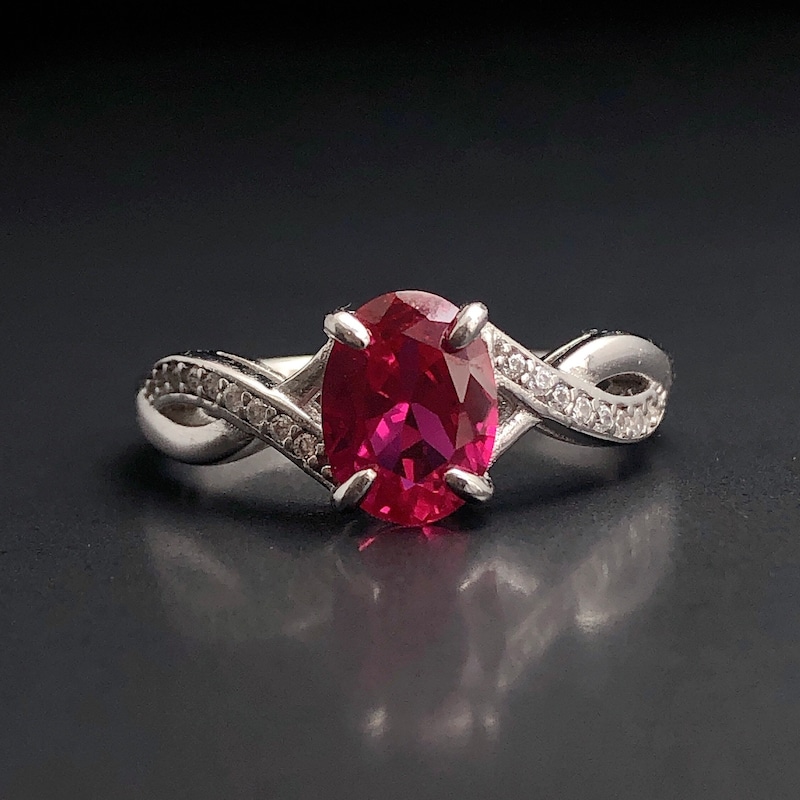 Ruby Engagement Ring - Etsy UK