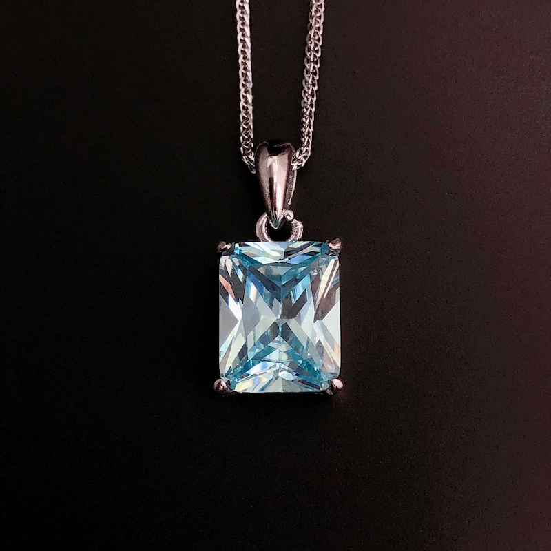 Aquamarine Necklace - Etsy