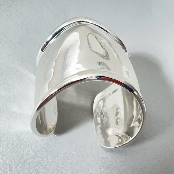 Solid Silver Bangle - Etsy