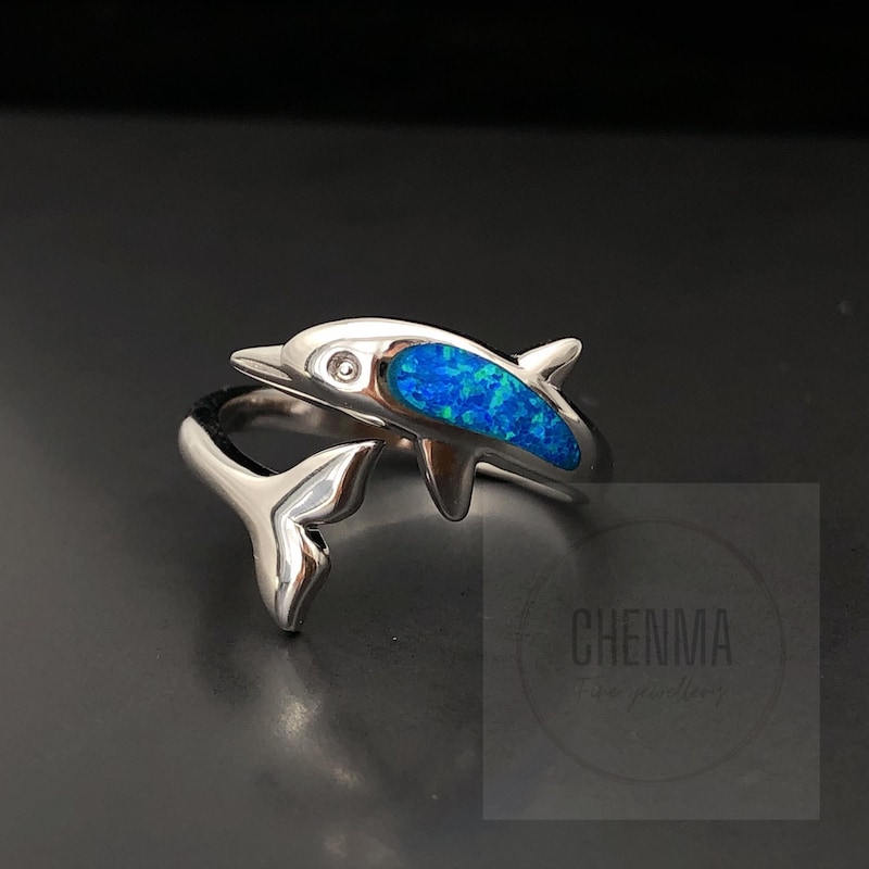 Dolphin Ring - Etsy