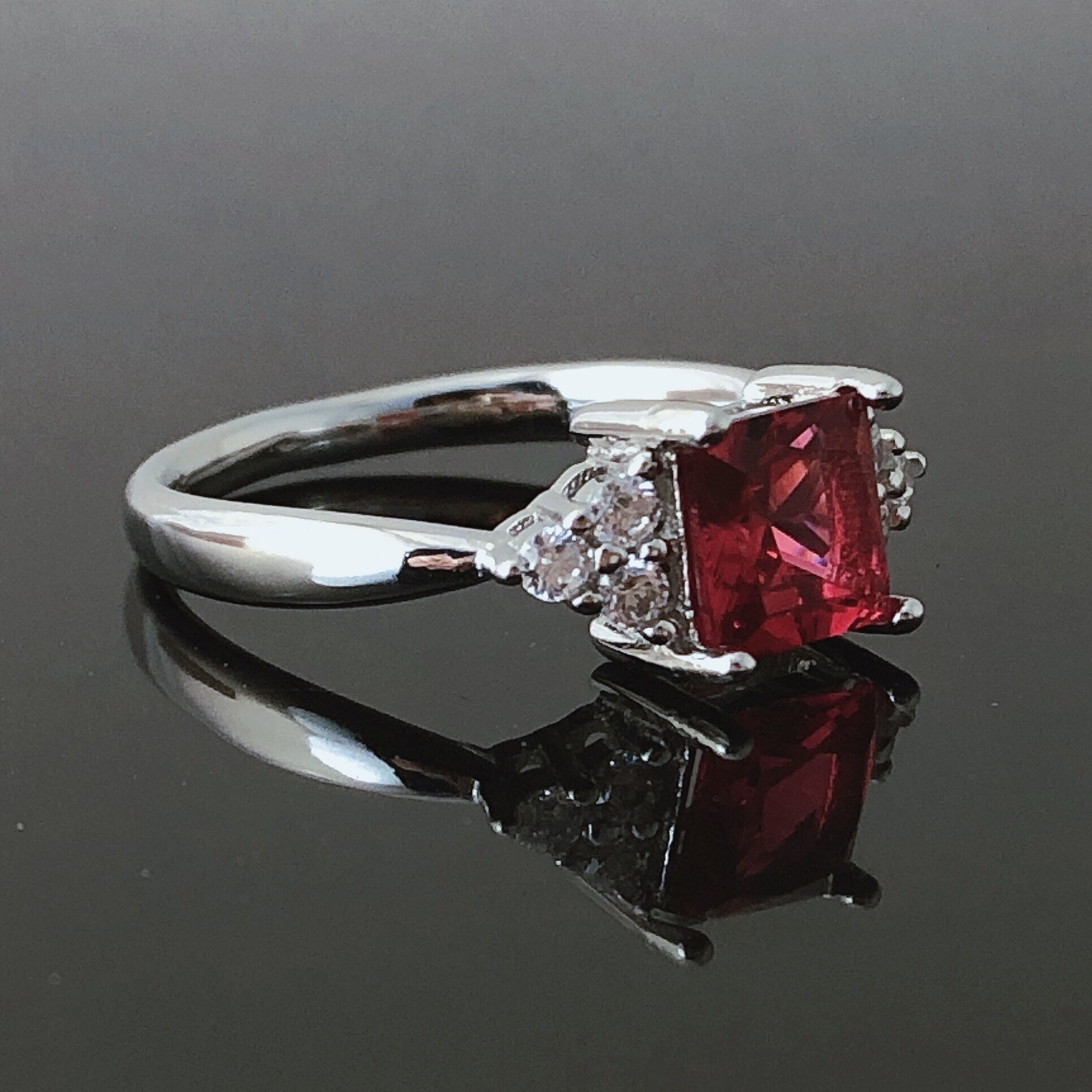 LUCY Kenya Ruby Sterling Silver Ring Red Ruby Ring Ruby - Etsy UK