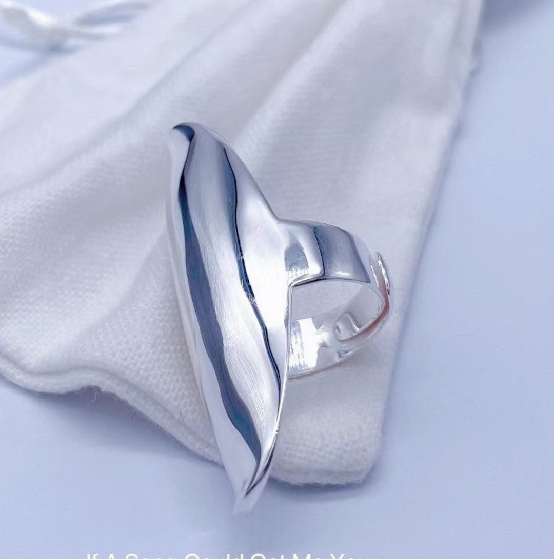 Large Sterling Silver Ring, Unique Rings, Statement Silver Ring, Chunky ...