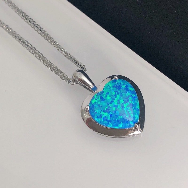 Opal Heart - Etsy