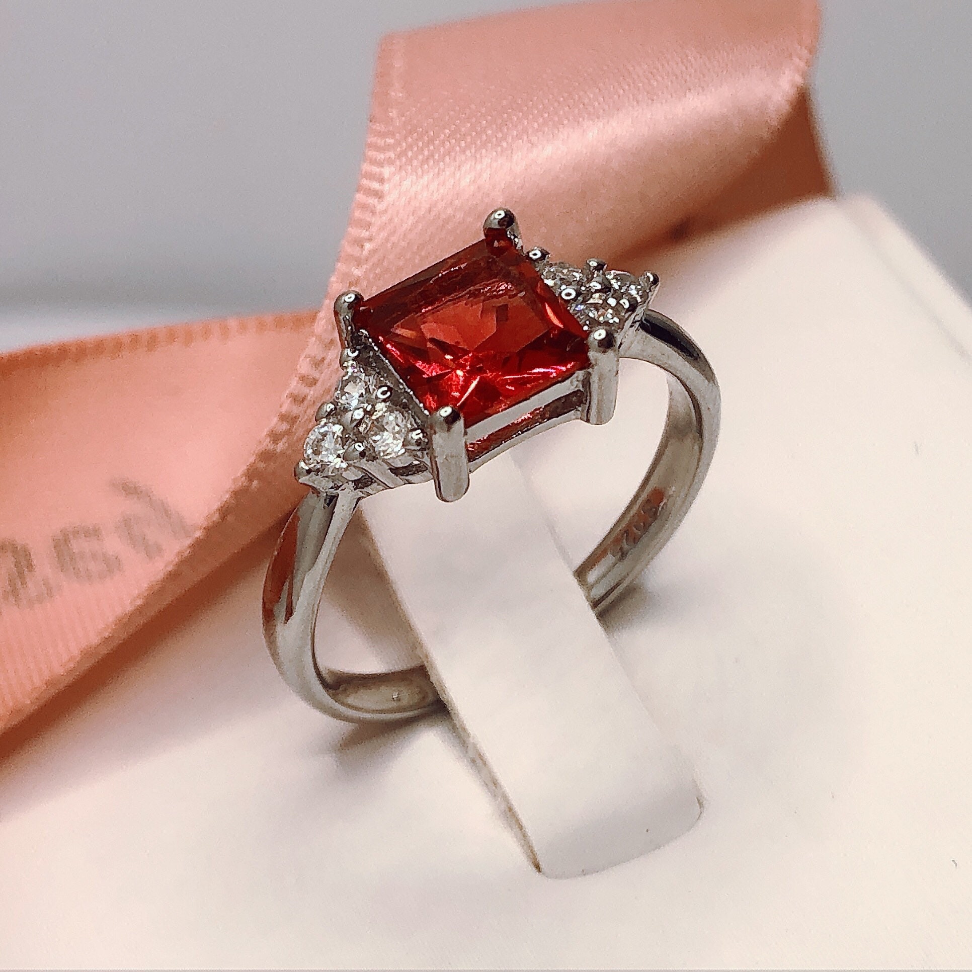 LUCY Kenya Ruby Sterling Silver Ring Red Ruby Ring Ruby - Etsy UK