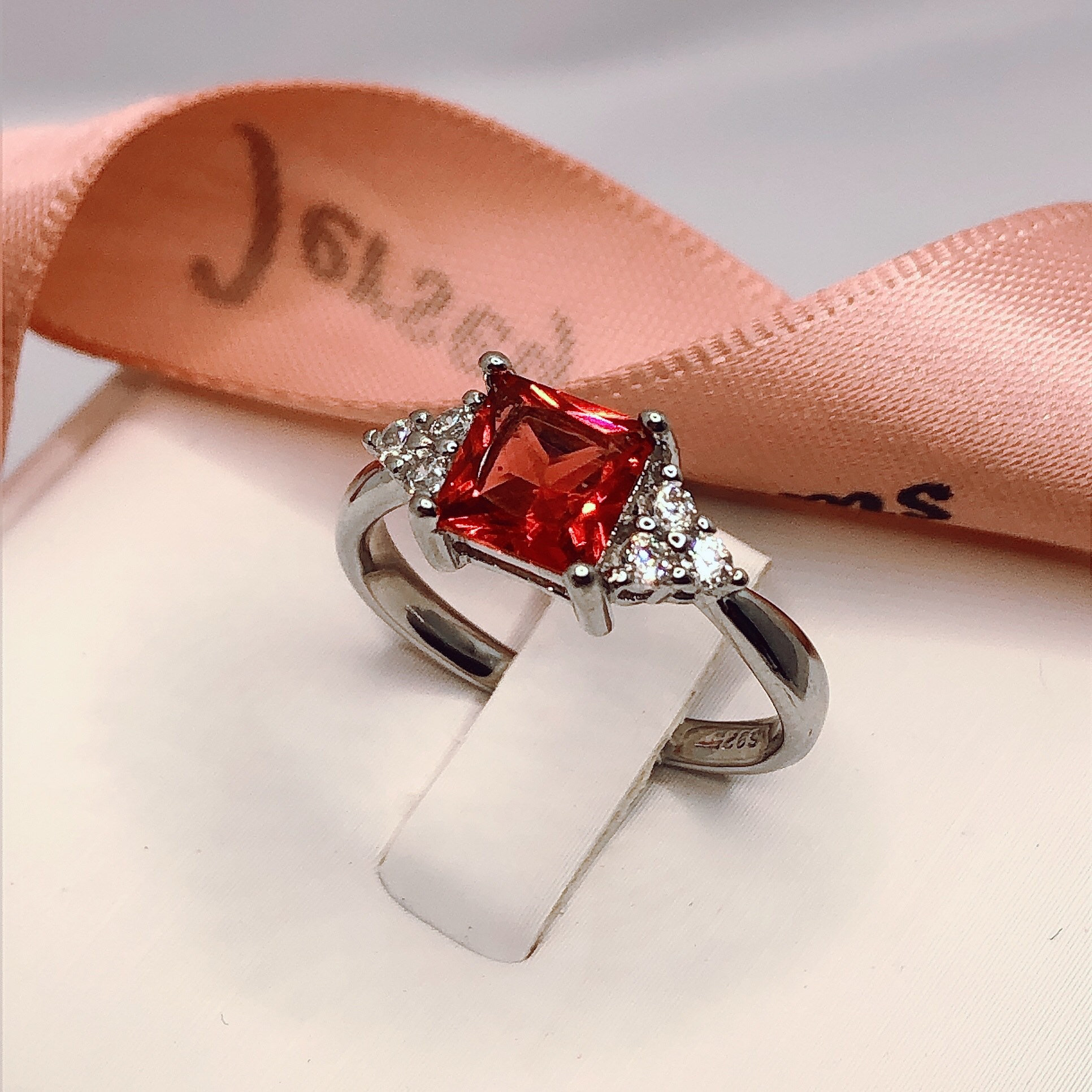 LUCY Kenya Ruby Sterling Silver Ring Red Ruby Ring Ruby - Etsy UK