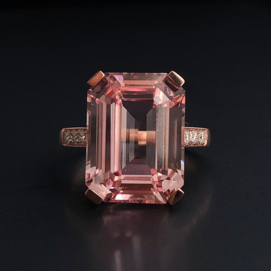 Custom Pink Sapphire Ring, Rose Gold Ring, Gemstone Ring, Promise Ring ...