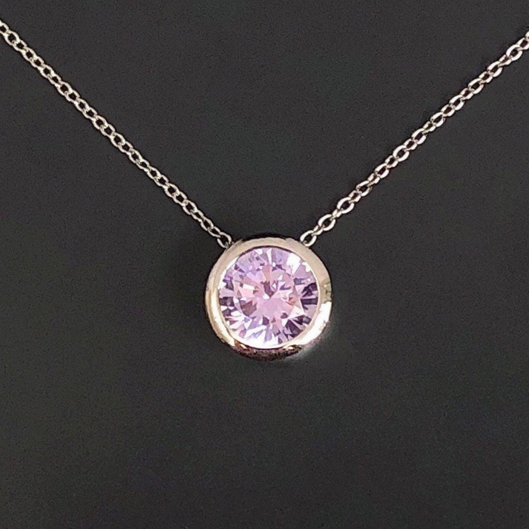 Alexandrite Necklace, Sterling Silver Necklace, Silver Pendant, June ...