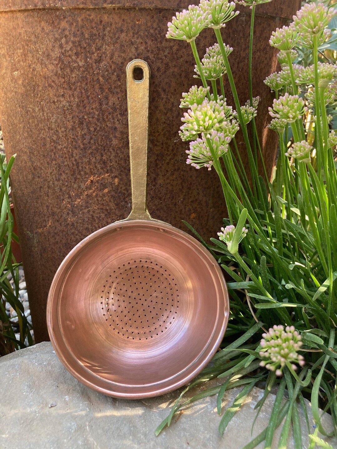 Italian Vintage Copper Sieve/colander Rustic Country Kitchen - Etsy