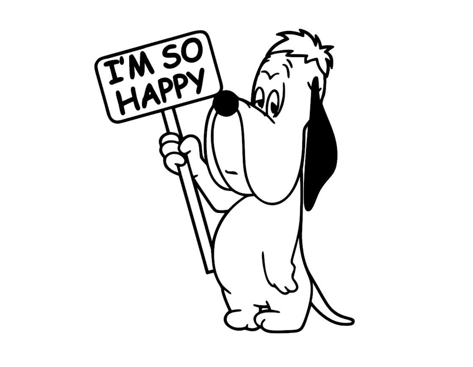 SVG Droopy Digital Download Cutting File - Etsy