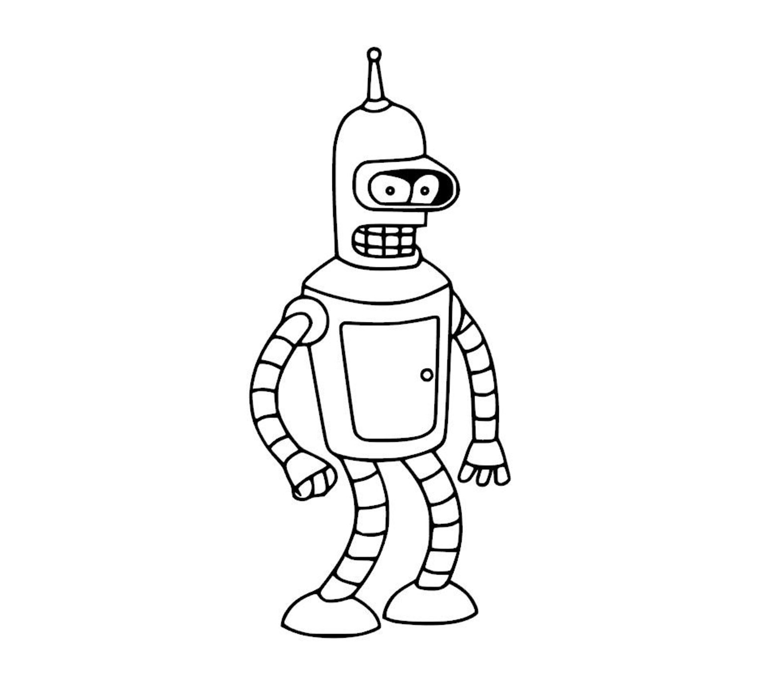 SVG Bender Futurama Digital Download Cutting File - Etsy