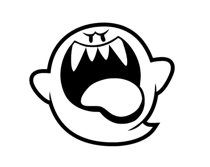 Boo Mario SVG for Craft Machines Cricut Cameo Silhouette - Etsy Canada