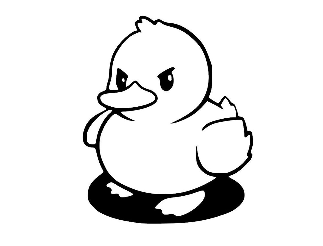 SVG - Angry Duck - Digital Download - Cutting File - Etsy