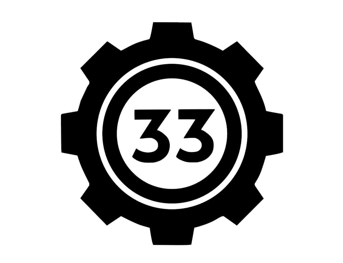 SVG Fallout Vault 33 Digital Download Cutting File - Etsy