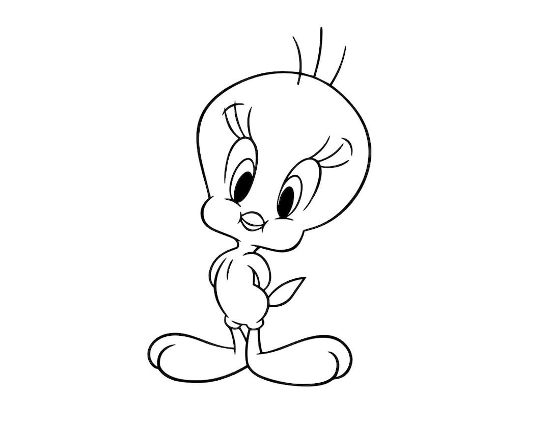 SVG - Tweety Bird - Looney Tunes - Digital Download - Cutting File - Etsy