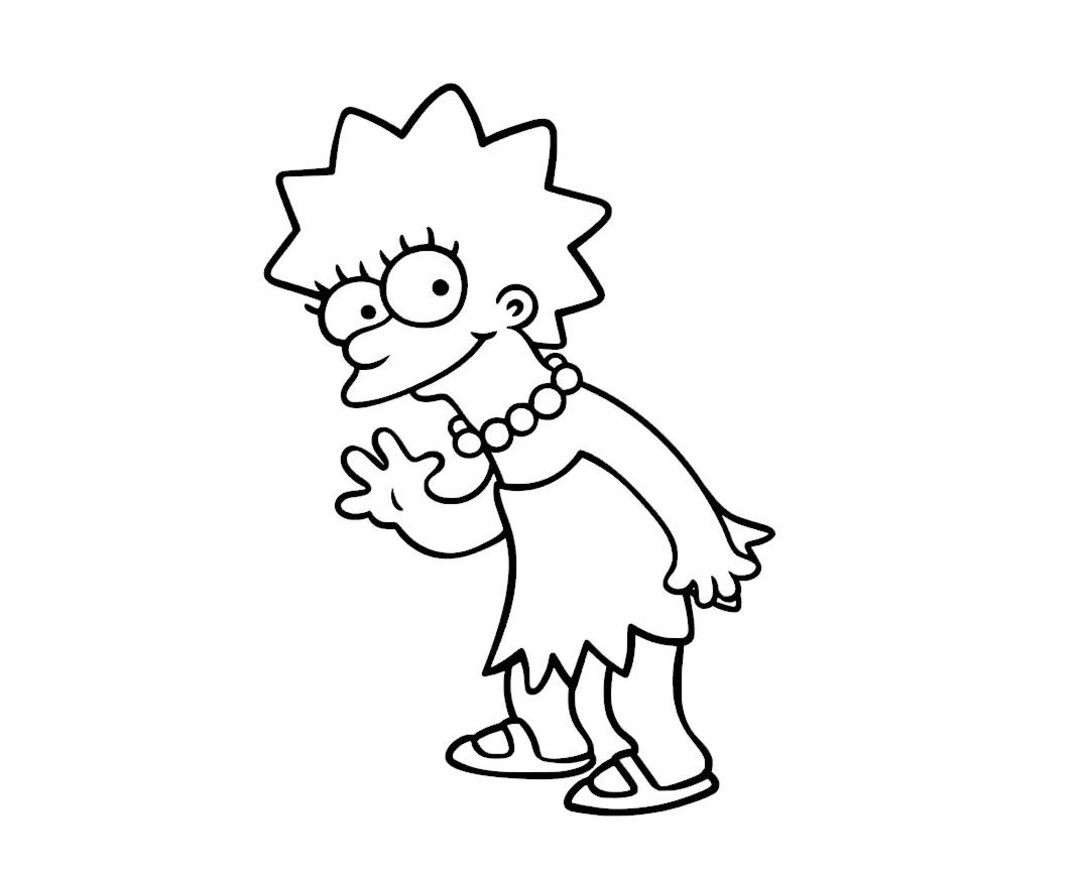 SVG - Lisa - the Simpsons - Digital Download - Cutting File - Etsy UK