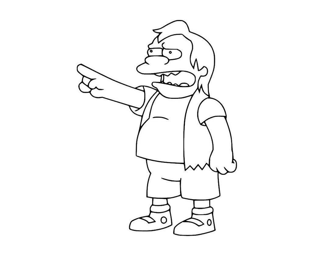 SVG - Nelson - the Simpsons - Digital Download - Cutting File - Etsy