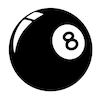 8 Ball SVG, 8 Ball PNG, Eight Ball Clipart, Snooker Ball Cut File ...
