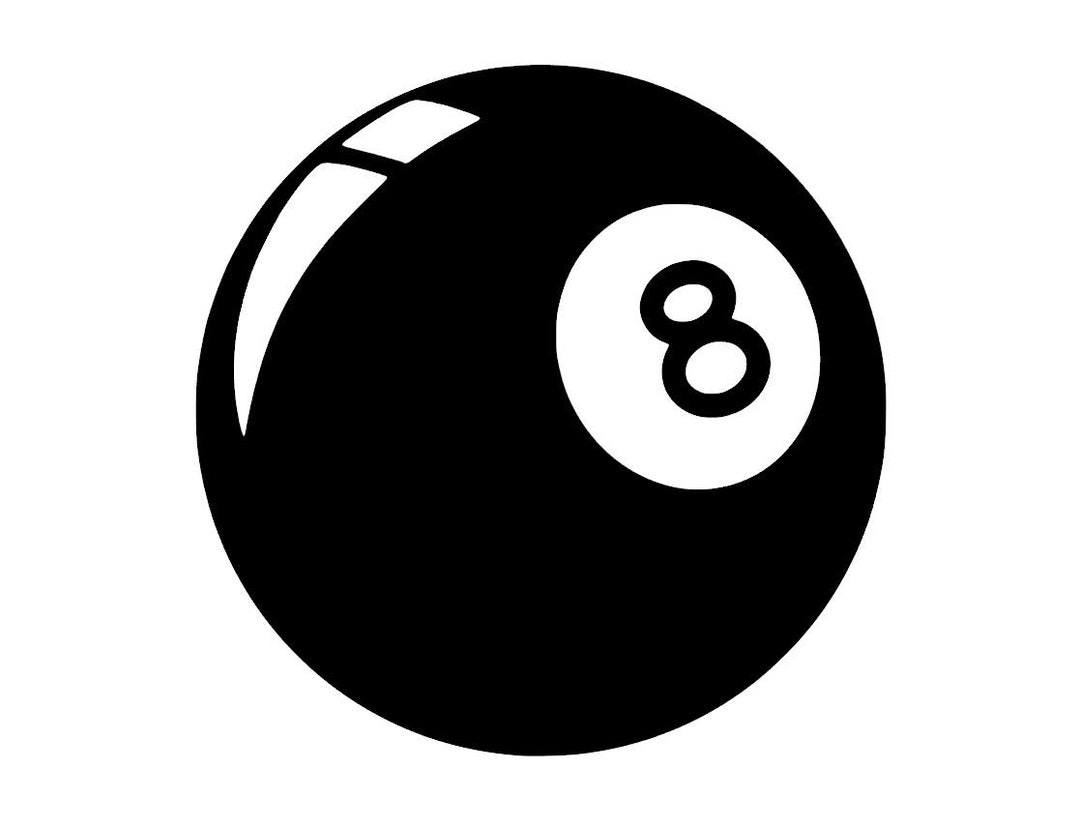 SVG - 8 Ball Pool Eight Ball - Digital Download - Cutting File - Etsy