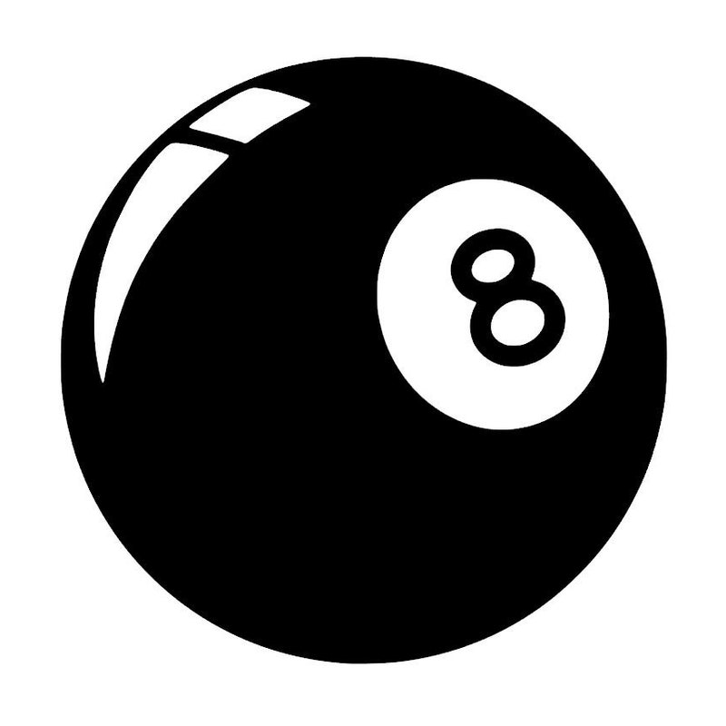 8 Ball Decal - Etsy