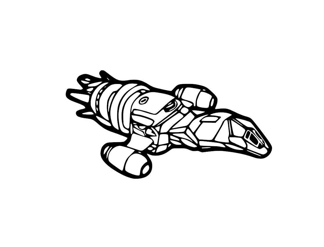 Firefly Serenity Ship Drawing
