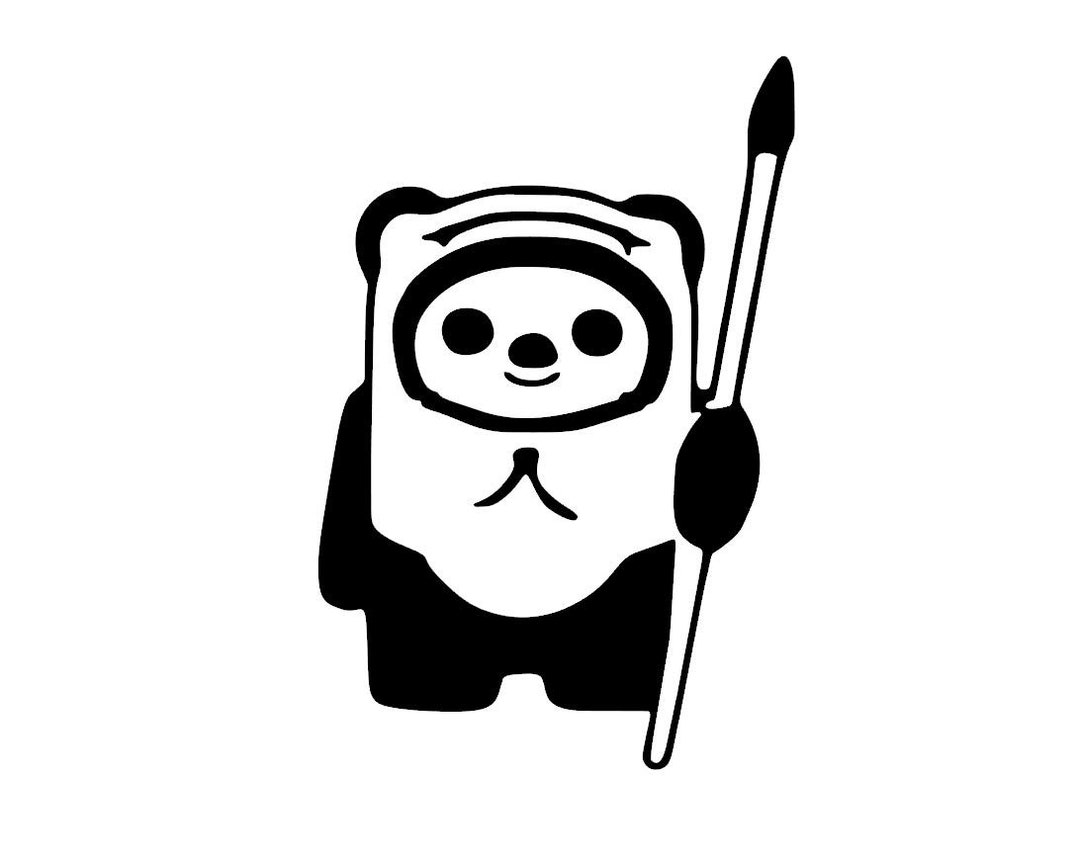 SVG Star Wars Ewok Digital Download Cutting File - Etsy Australia