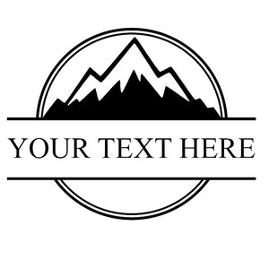 SVG - Mountain Monogram - Split Name Frame - Digital Download - Cutting ...