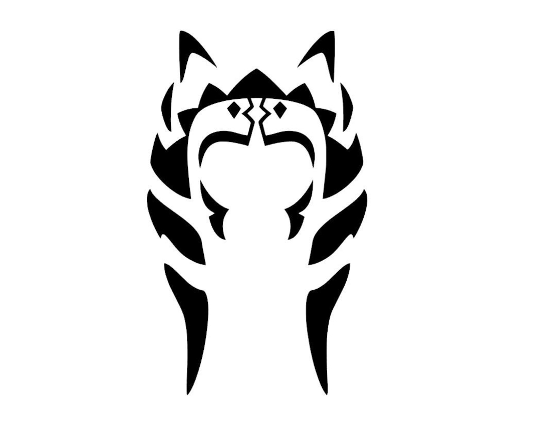 SVG Ahsoka Tano Star Wars Digital Download Cutting File - Etsy