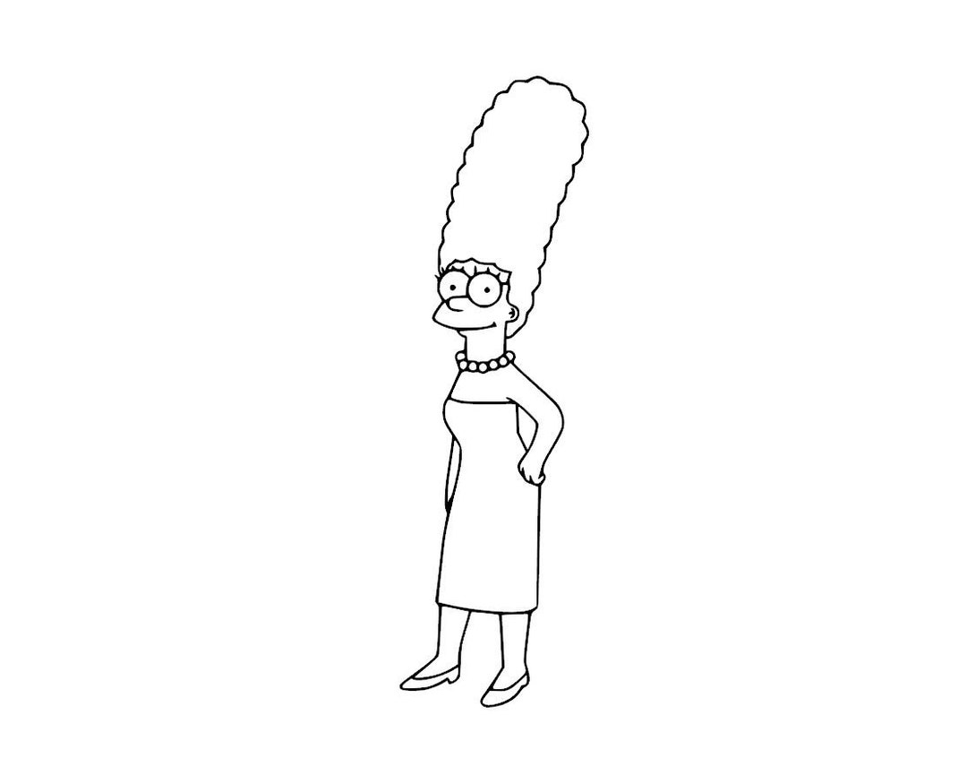 SVG - Marge Simpson - Digital Download - Cutting File - Etsy
