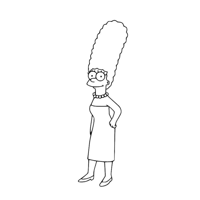 Marge Simpson Svg - Etsy