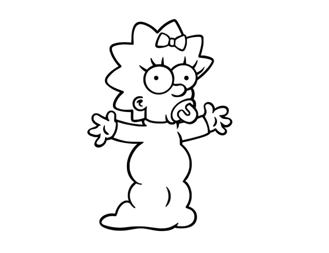 SVG - Maggie - the Simpsons - Digital Download - Cutting File - Etsy UK