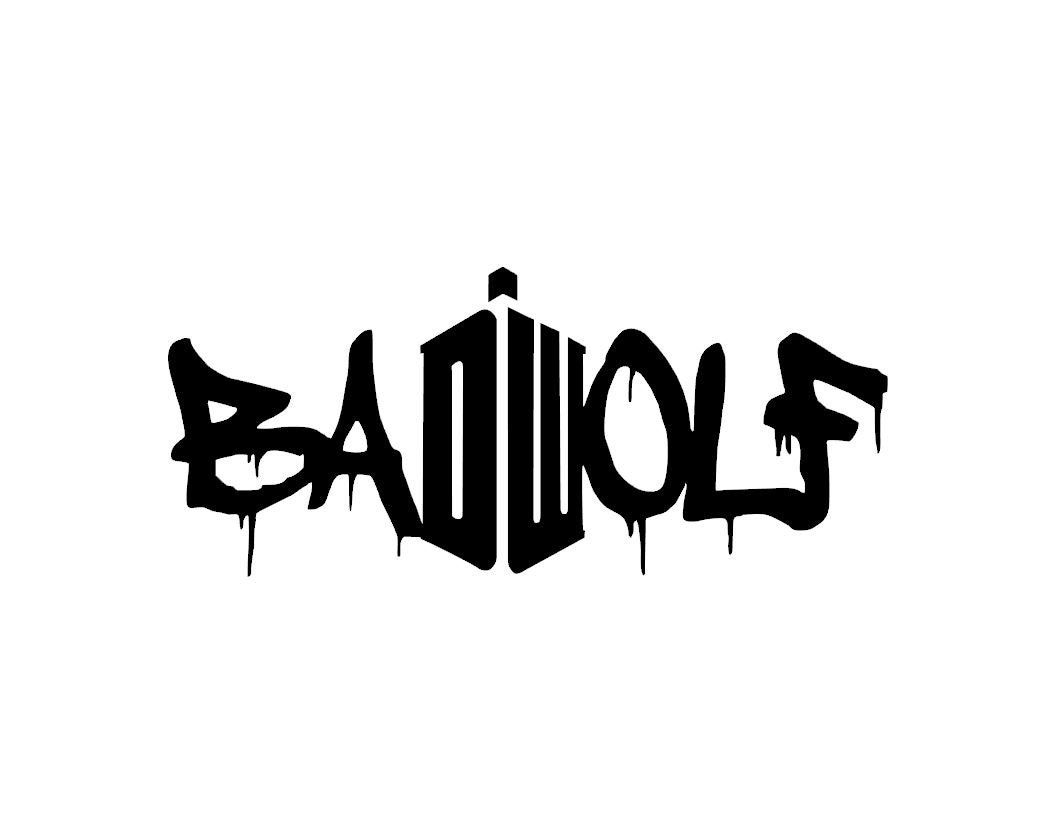 Doctor Who Stencil Bad Wolf