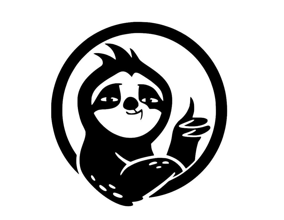 SVG - Sloth - Digital Download - Cutting File - Etsy