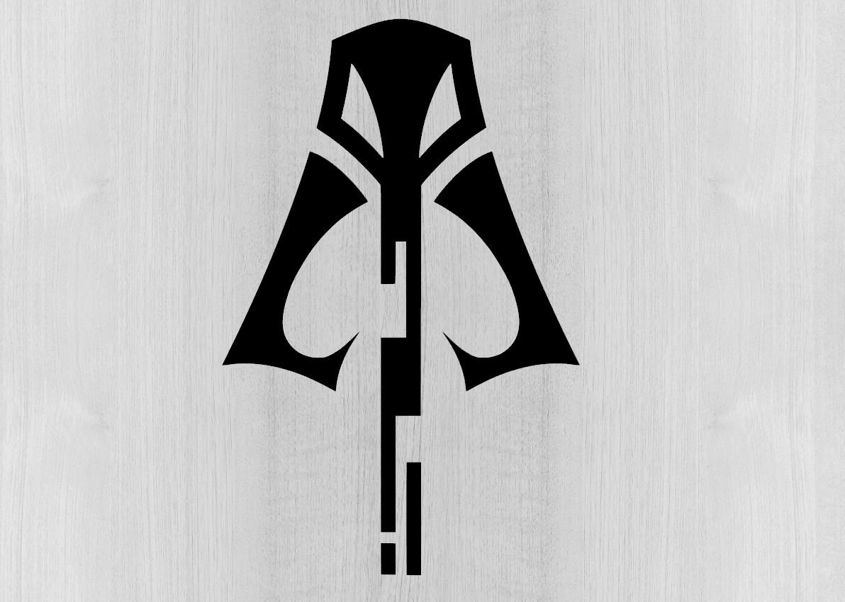 Star Wars Mandalorian Mythosaur skull Vinyl Car Window Decal | Etsy