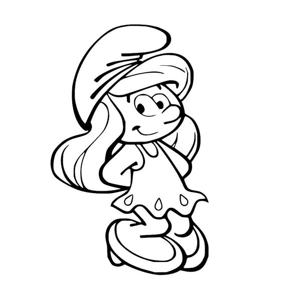 Smurfette Svg - Etsy
