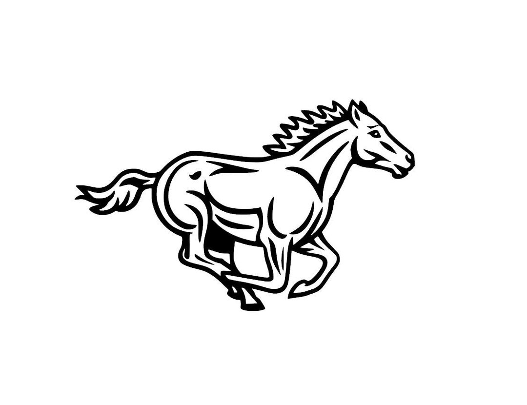SVG - Running Horse - Digital Download - Cutting File - Etsy