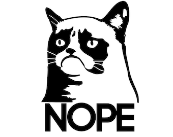 SVG Grumpy Cat Cutting File Template Cricut Silhouette Digital Home ...