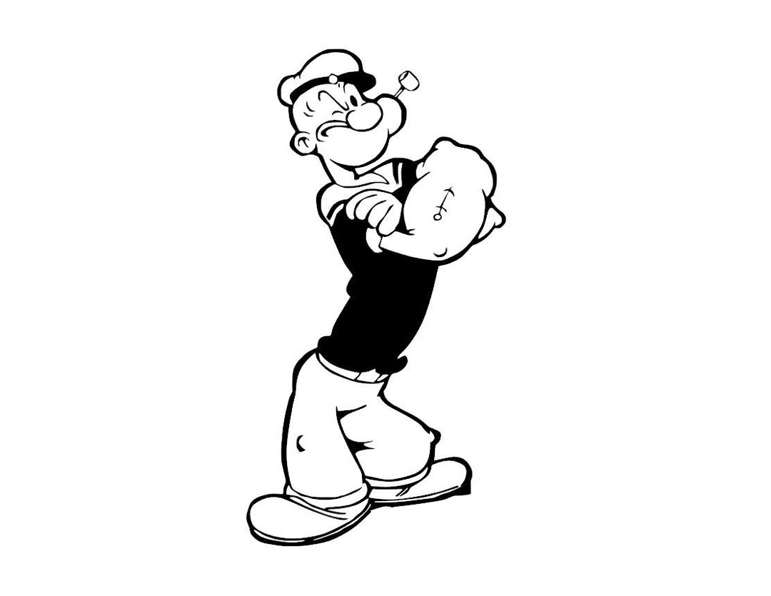 SVG - Popeye - Digital Download - Cutting File - Etsy
