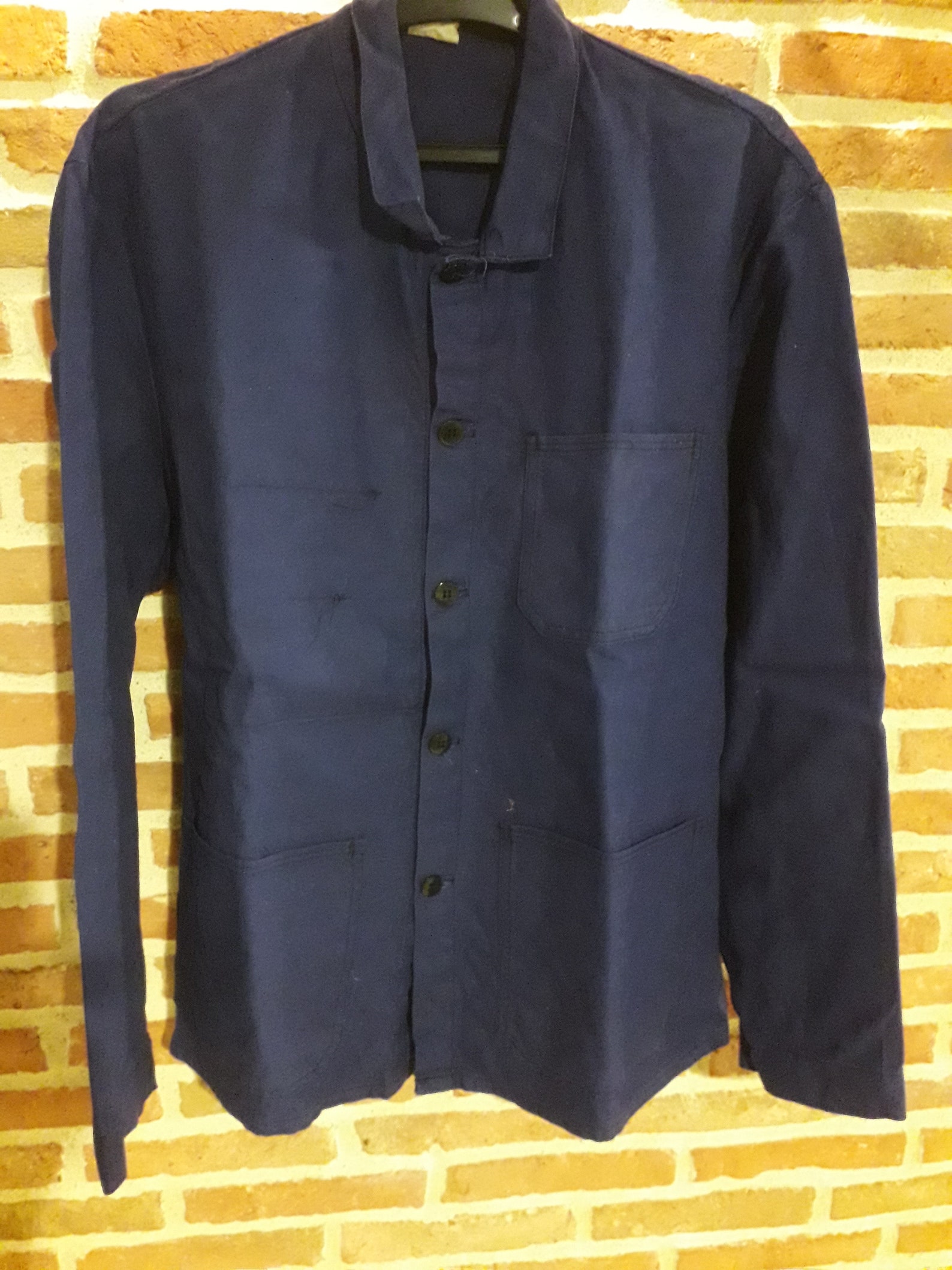 Vintage Blue Work Jacket With Buttons the Miner - Etsy UK