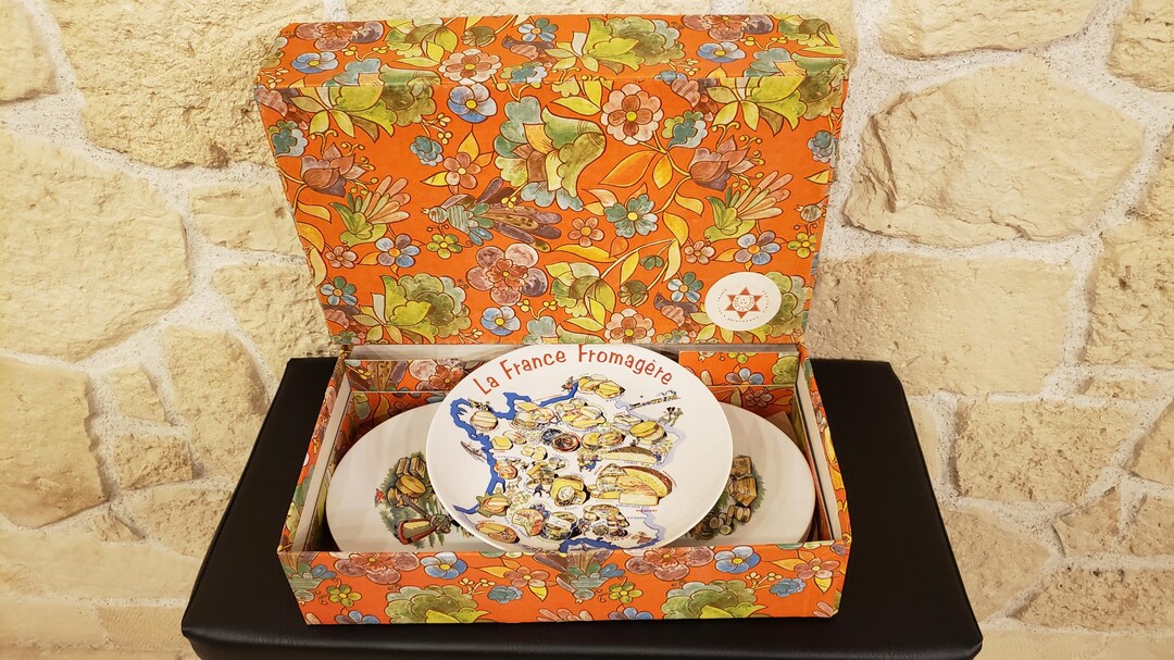 Porcelain Cheese Set in Its Original Box - Etsy