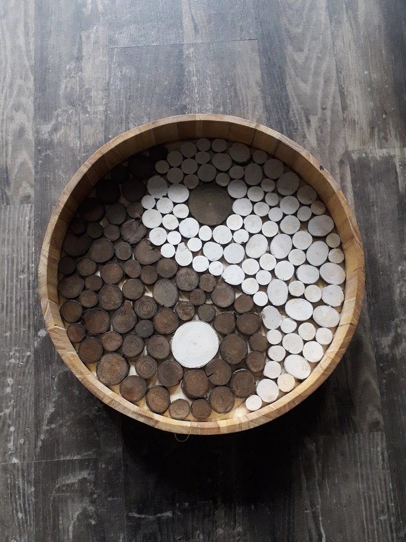 Yin and Yang Wooden Tray - Etsy