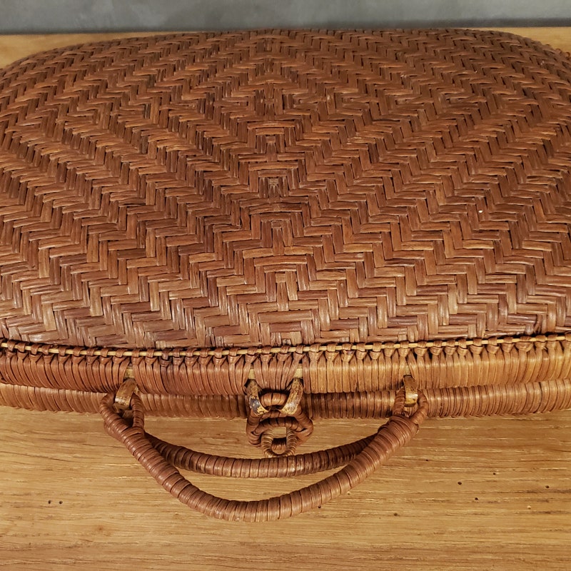 Rattan Suitcase - Etsy