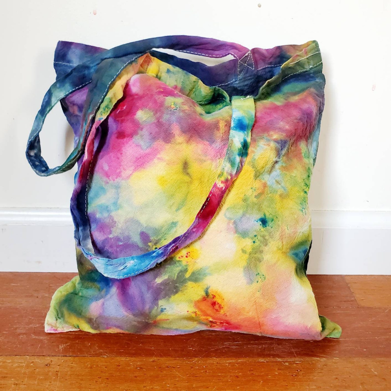 Tie Dye Tote Bags Hand Dyed Cotton or Canvas Shopping Bag - Etsy