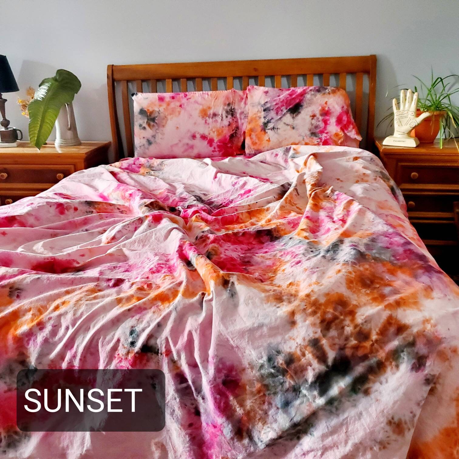 Tie Dye duvet set tie dye bedding hand dyed boho bedding | Etsy