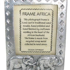 Frame Africa Hand Cast African Photo Frame Made Fro Recycled - Etsy