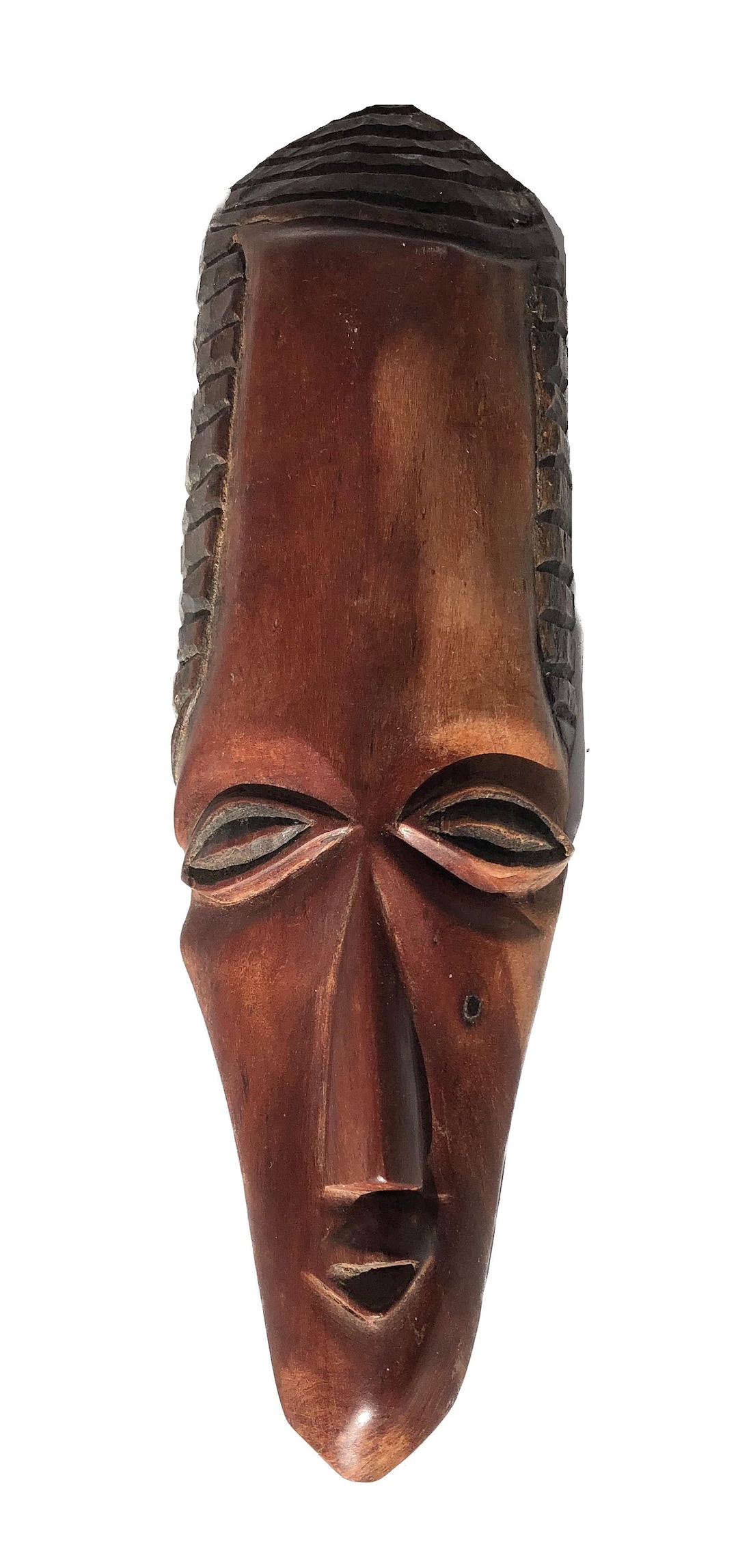 African Mask Traditional Shona Tribe Zimbabwe 14 / 34cm Wooden Mask ...