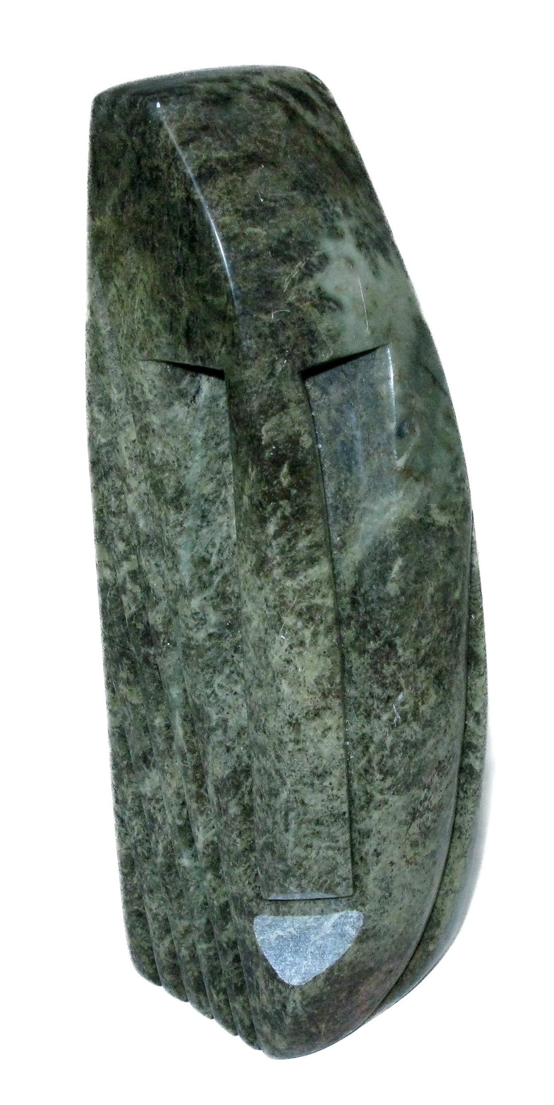 African Abstract Face Shona Stone Sculpture Signed by Zimbabwe Artist ...