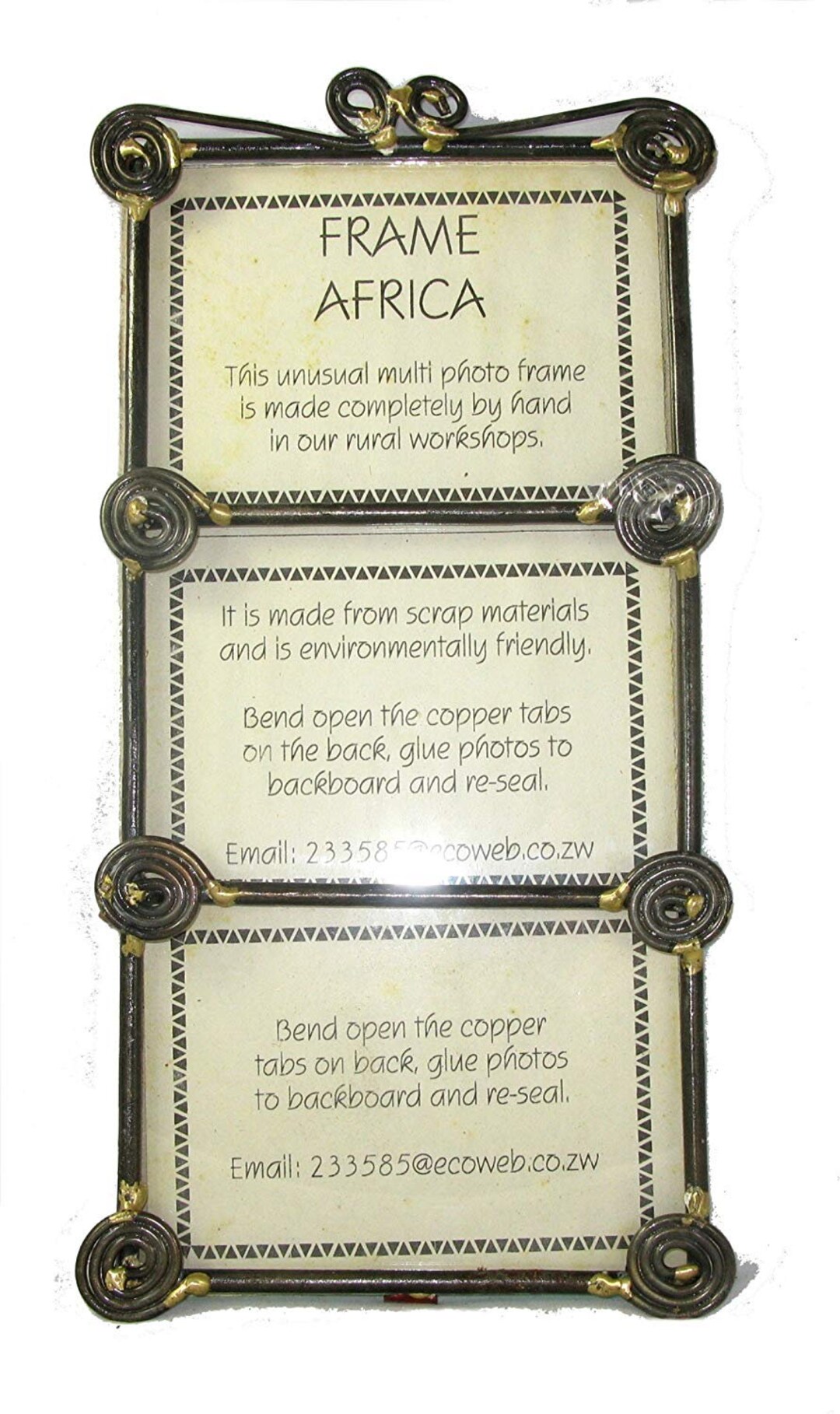 African Circle of Life Hand Made African Multi Photo Frame Recycled ...