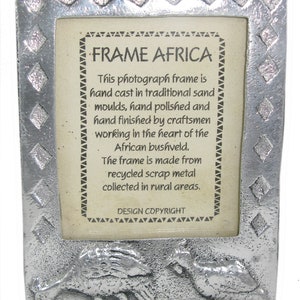 Frame Africa Hand Cast African Photo Frame Made Fro Recycled - Etsy